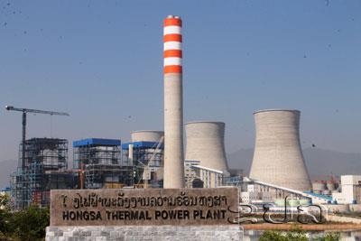 ໂຄງການໄຟຟ້າຫົງສາ ມີຄວາມຄືບໜ້າເກືອບ 100 ເປີເຊັນ