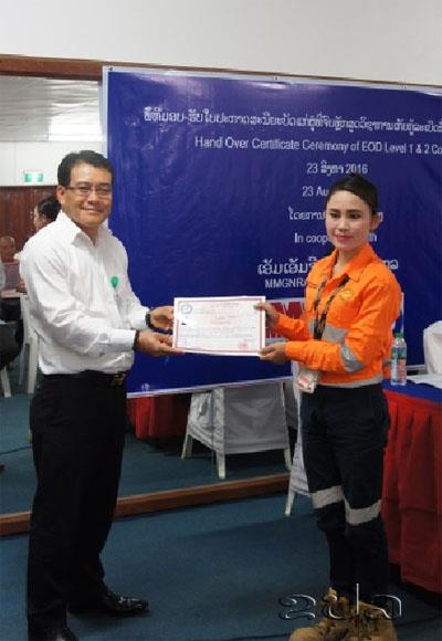 MMG LXML Sepon Boosts Abilities of Lao UXO Technicians