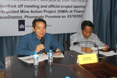 Humanity & Inclusion launches first ever mine action project in Phongsaly
