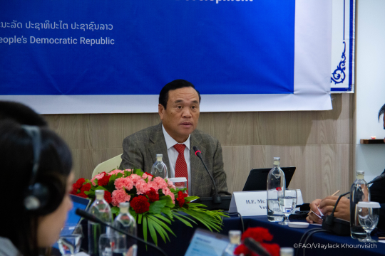 Laos, FAO bolstering investments in agriculture, rural development