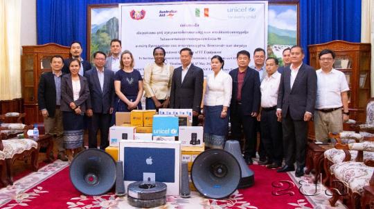 UNICEF provides IT equipment supporting immunization efforts in Laos