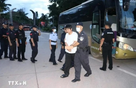 Laos strictly handles cyber-scam crime in Golden Triangle Special ...