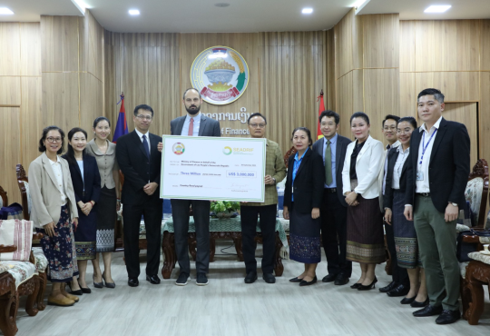 SEADRIF Presents US$3 Million Insurance Payout to Lao PDR Following ...